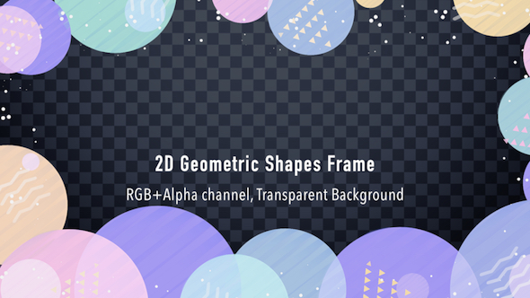 2D Geometric Shapes Frame, Motion Graphics | VideoHive