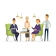 Business Discussion - Modern Vector Cartoon, Vectors | GraphicRiver