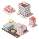 Isometric Buildings Set, Vectors | GraphicRiver