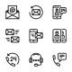 Contact Us, Call Us, Feedback Icons for Web and Mobile Design Pack 2, Icons