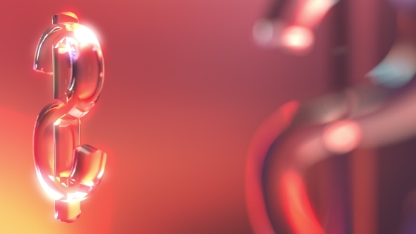 Rotating Glass Dollar Signs, Motion Graphics | VideoHive