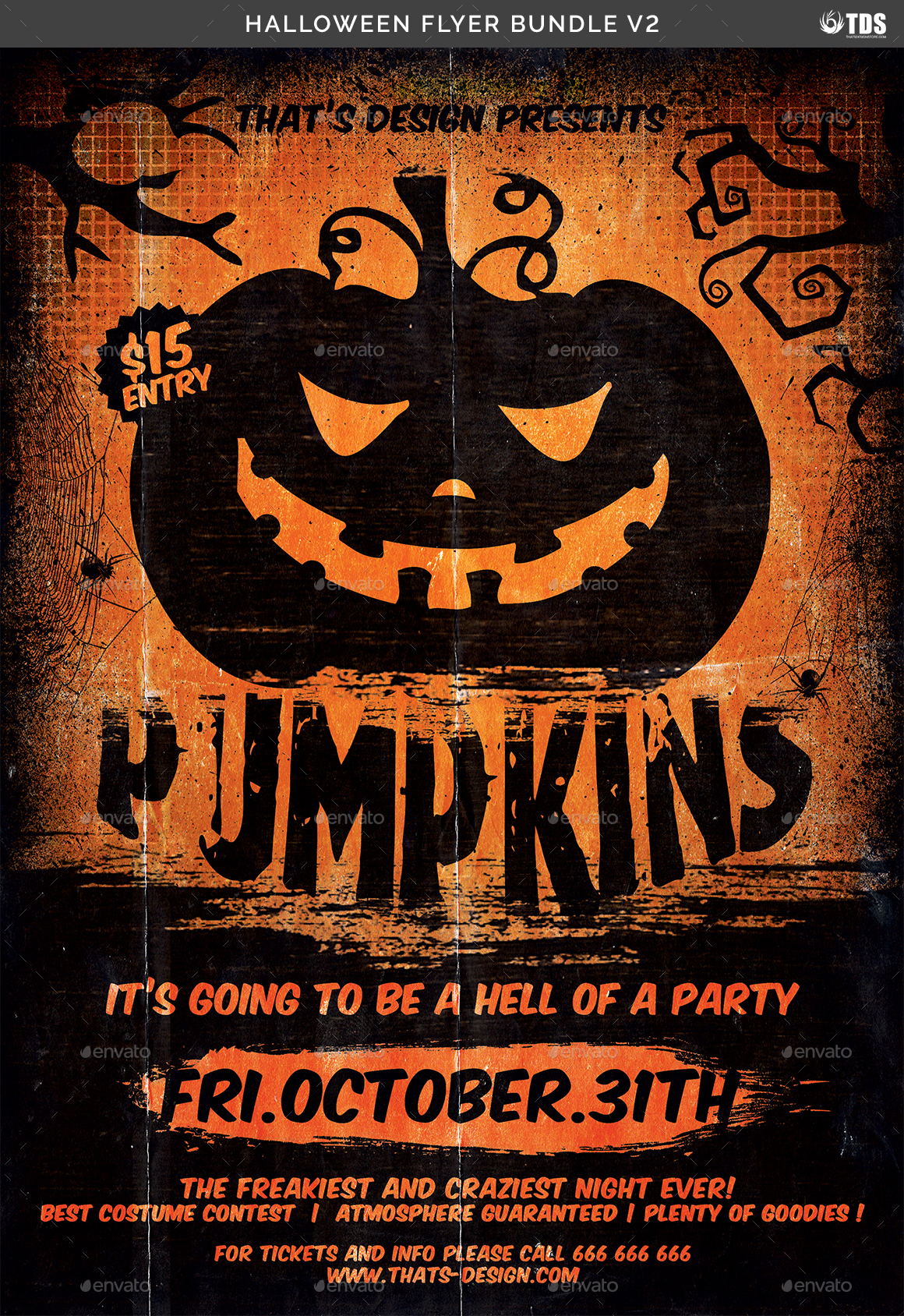 Halloween Flyer Bundle V2, Print Templates | GraphicRiver