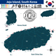 Map of Jeju Island, South Korea, Vectors | GraphicRiver