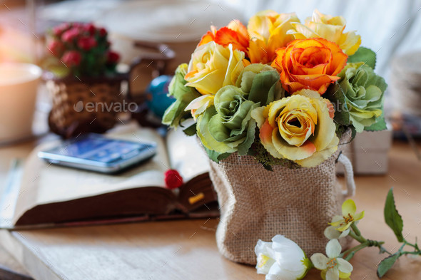 roses on the desk Stock Photo by RK1919 | PhotoDune