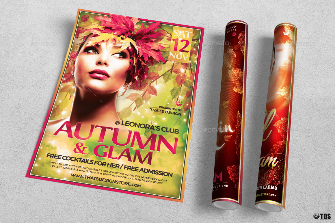 Fall in Glam Flyer Bundle V2, Print Templates | GraphicRiver
