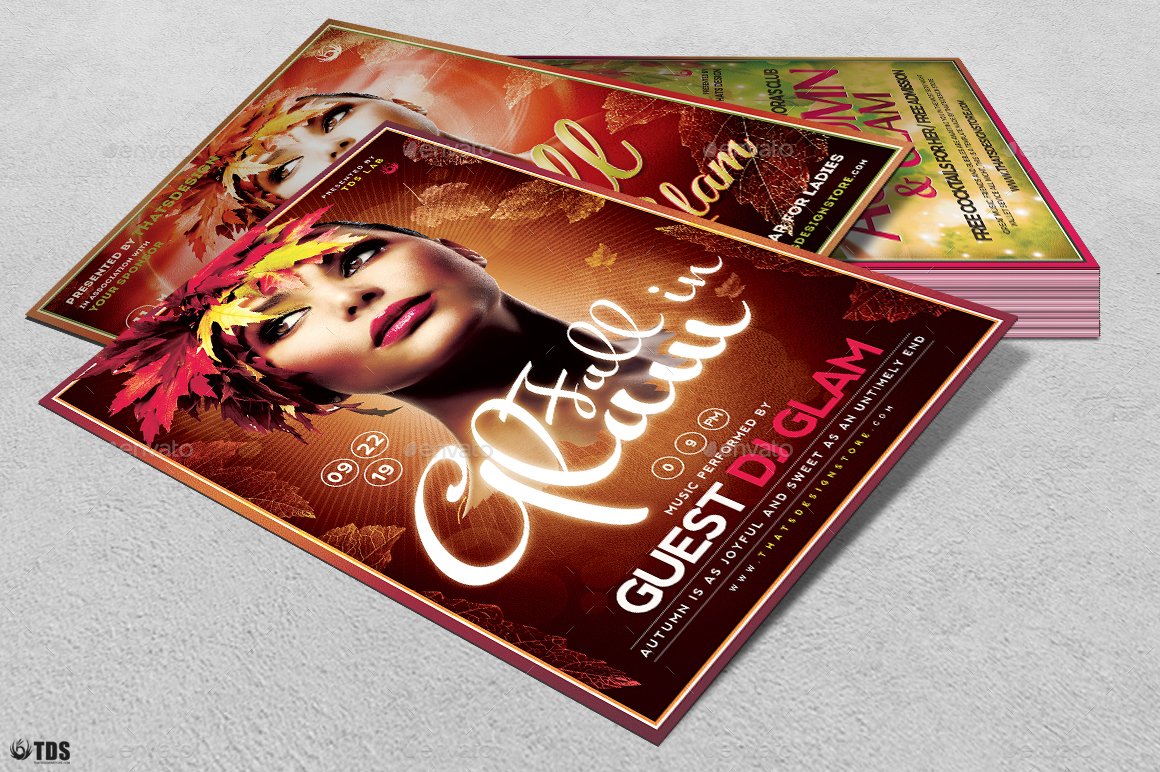 Fall in Glam Flyer Bundle V2, Print Templates | GraphicRiver