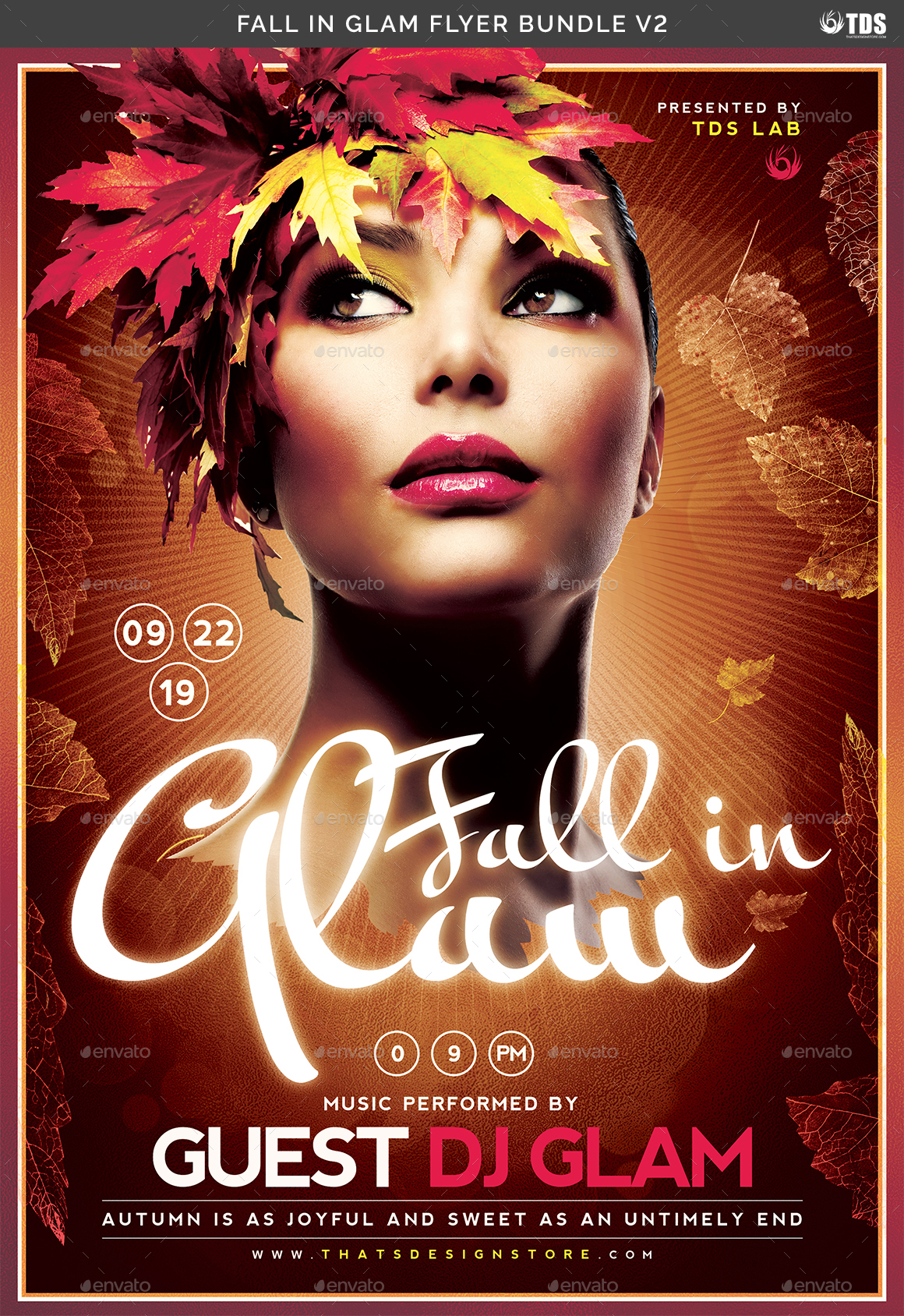 Fall in Glam Flyer Bundle V2, Print Templates | GraphicRiver