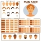 Man Face Constructor, Vectors | GraphicRiver