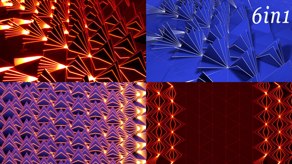 Triangle Transform - VJ Loop Pack (6in1), Motion Graphics | VideoHive