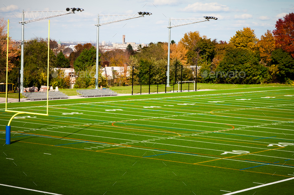 Football field Stock Photo by aetb | PhotoDune