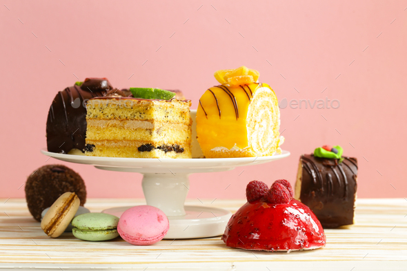 Assorted Mini Cakes Stock Photo by Dream79 | PhotoDune