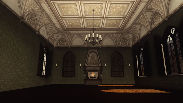 Medieval Hall Architecture, Motion Graphics | VideoHive
