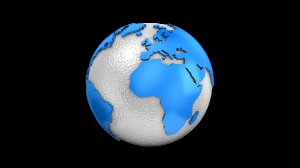World Map Turns Into a Globe, Motion Graphics | VideoHive