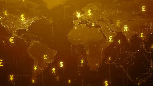 Currency World Connection Background, Motion Graphics | VideoHive