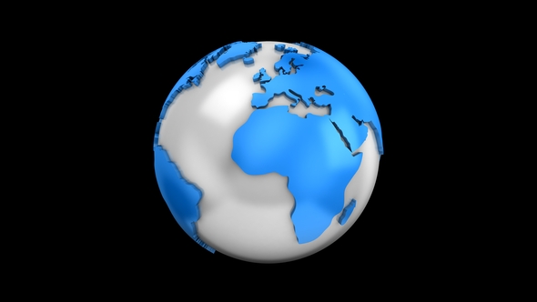 World Map Turns Into a Globe, Motion Graphics | VideoHive