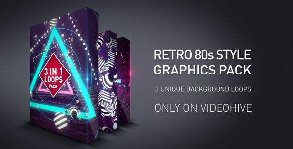 Retro 80s Style graphics pack, Motion Graphics | VideoHive
