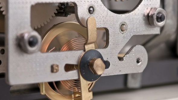 Work of Clock Mechanisms Shot, Stock Footage | VideoHive