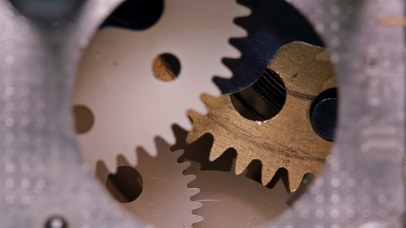 Work of Clock Mechanisms Shot, Stock Footage | VideoHive