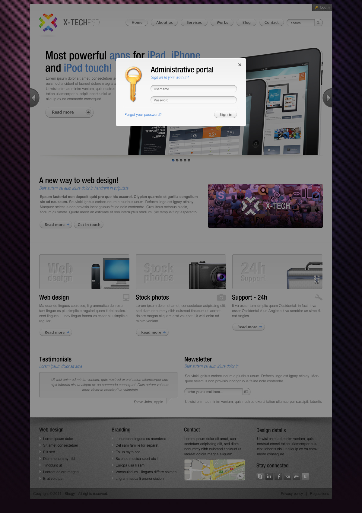X-Tech Premium HTML/CSS template by Shegy | ThemeForest