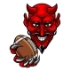 Devil American Football Sports Mascot, Vectors | GraphicRiver