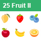 Fruit II color vector icons, Icons | GraphicRiver