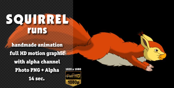 Red Squirrel Runs, Motion Graphics | VideoHive
