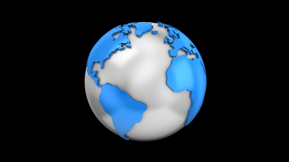 World Map Turns Into a Globe, Motion Graphics | VideoHive
