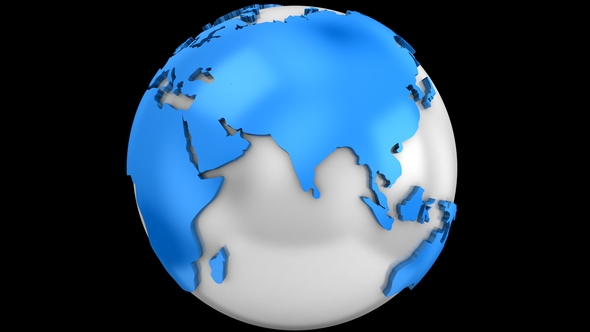 Rotating of Earth, Motion Graphics | VideoHive