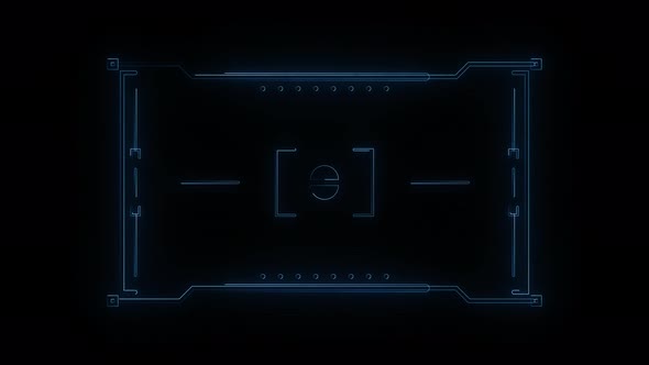 Hud Frame Digital Technology Plexus Lines, Alpha Channel, Motion Graphics