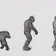 Human Evolution Timeline Walking In Pencil Sketch Seamless Loop, Stock ...