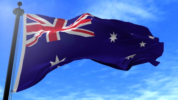 Australian Flag Animation, Motion Graphics | VideoHive
