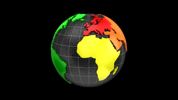 World Map Turns Into a Globe, Motion Graphics | VideoHive
