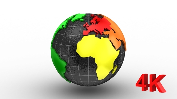World Map Turns Into a Globe, Motion Graphics | VideoHive