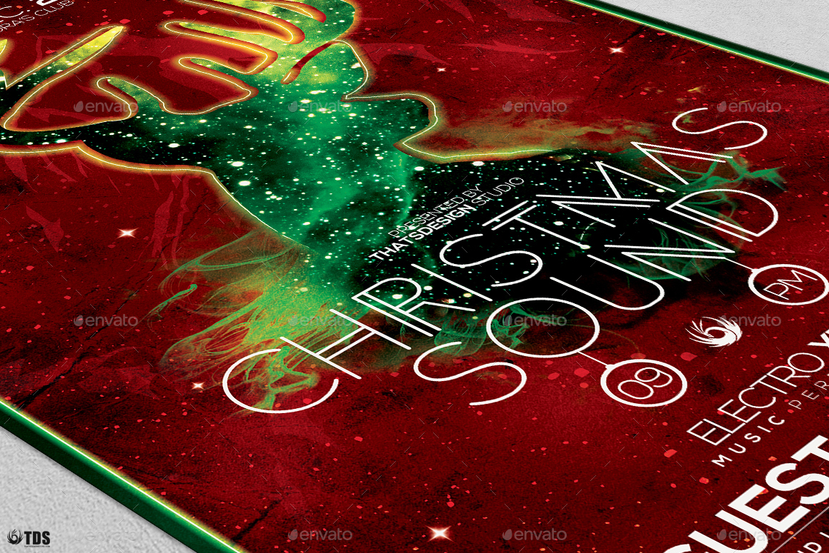 Christmas Sound Flyer Template, Print Templates | GraphicRiver