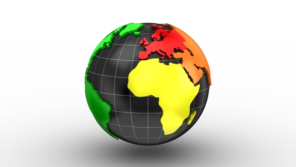 World Map Turns Into a Globe, Motion Graphics | VideoHive