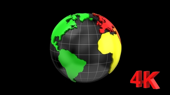 Rotating of Earth, Motion Graphics | VideoHive
