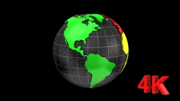 World Map Turns Into a Globe, Motion Graphics | VideoHive