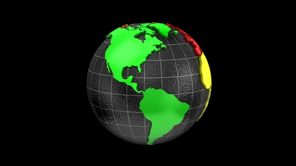 World Map Turns Into a Globe, Motion Graphics | VideoHive