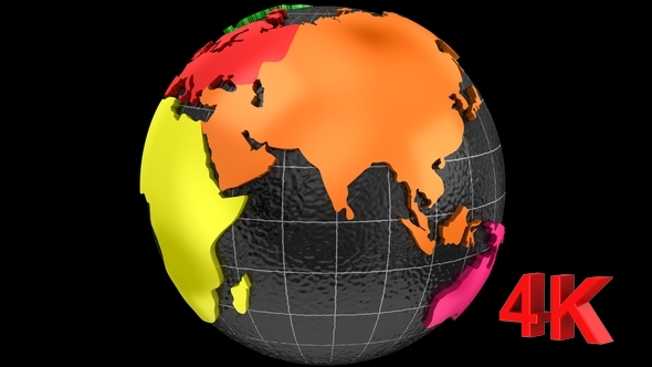 Rotating of Earth, Motion Graphics | VideoHive