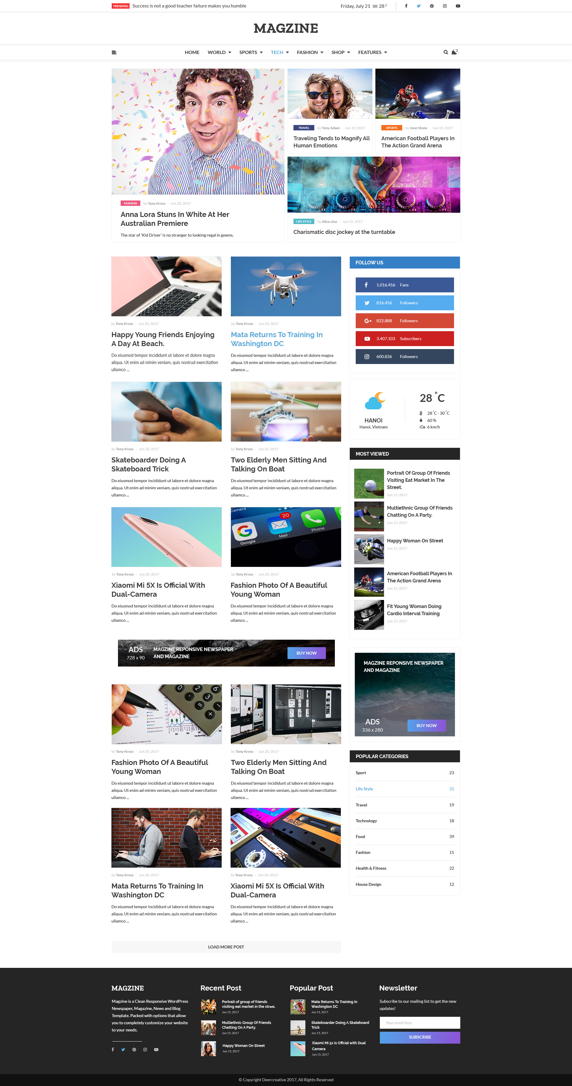 MAGZINE - News Magazine Newspaper PSD Templates by HeadPassion ...