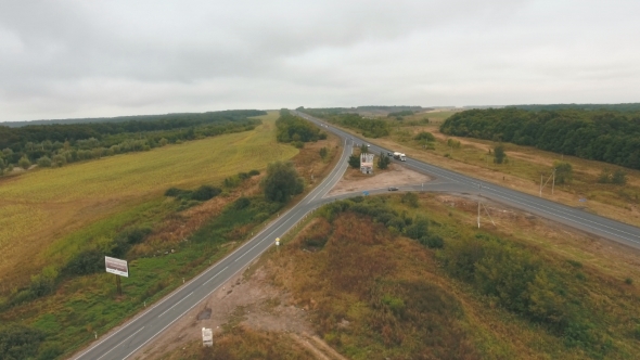 Aerial View on Road, Stock Footage | VideoHive