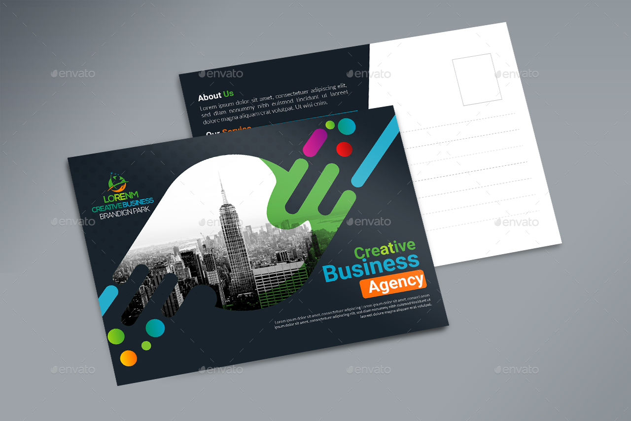 Modern Creative Postcard, Print Templates | GraphicRiver