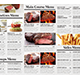 BBQ Restaurant Tri-fold Menu, Print Templates | GraphicRiver