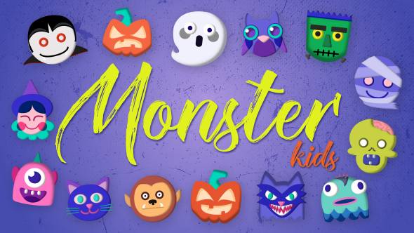 Monster Kids Animation Pack, After Effects Project Files | VideoHive