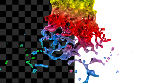Falling Color Liquid, Motion Graphics | VideoHive