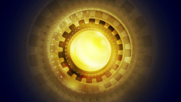 Tech Orange Futuristic Gears , Motion Graphics | VideoHive