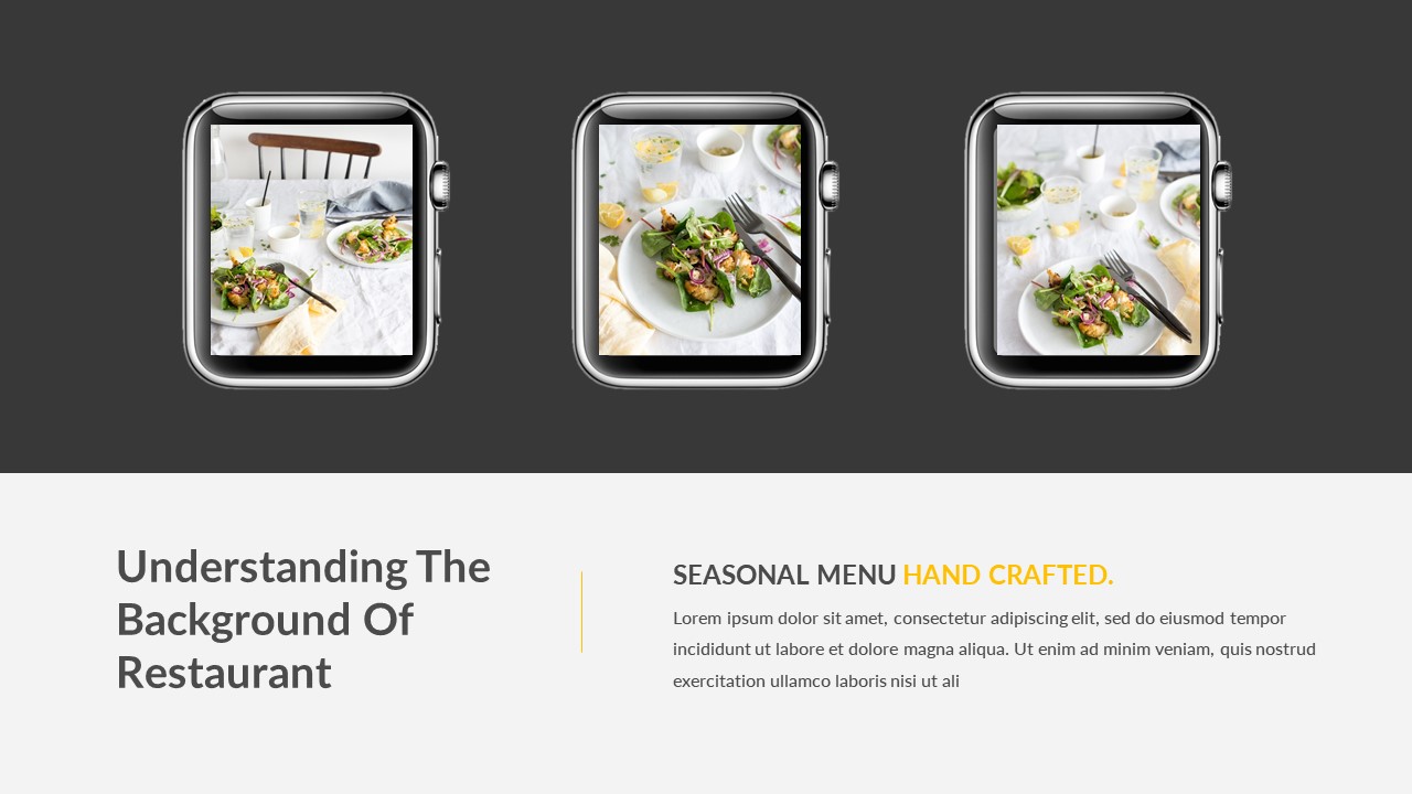 Bezel Food Keynote Template, Presentation Templates | GraphicRiver
