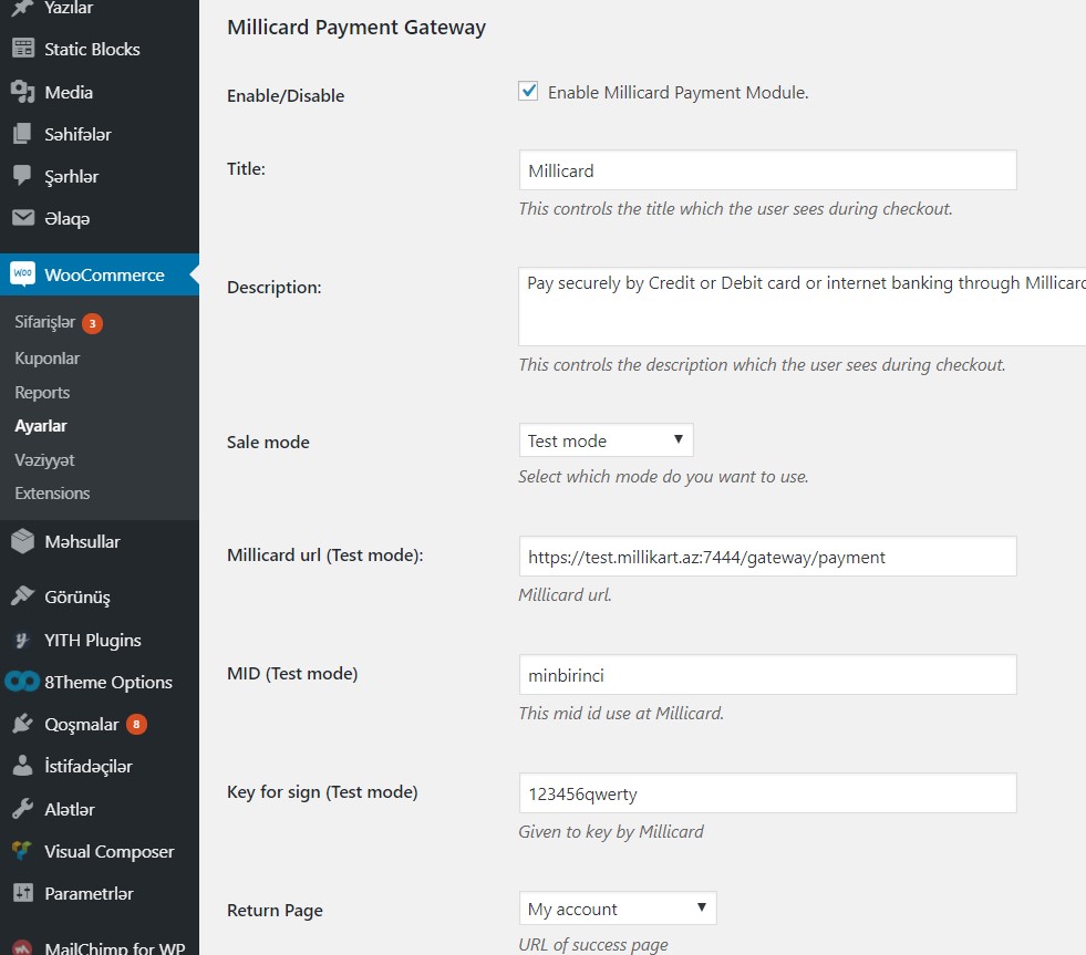 Milli Kart Woocommerce Payment Gateway Plugin by azeri_ismayil | CodeCanyon