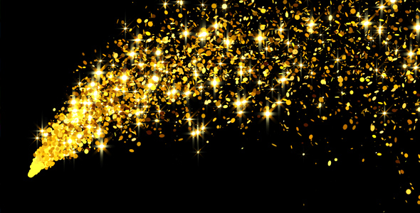 Gold Glitter Elements, Motion Graphics | VideoHive
