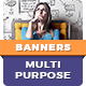 Multipurpose HTML5 Banner Templates | Animated Ads Google by InfiniWeb